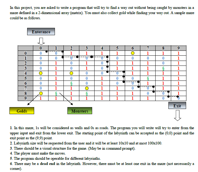 Solved In this project, you are asked to write a program | Chegg.com