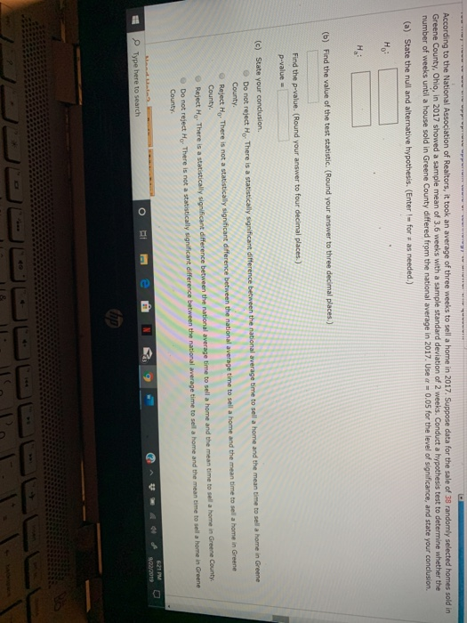 Solved According to the National Association of Realtors, it | Chegg.com