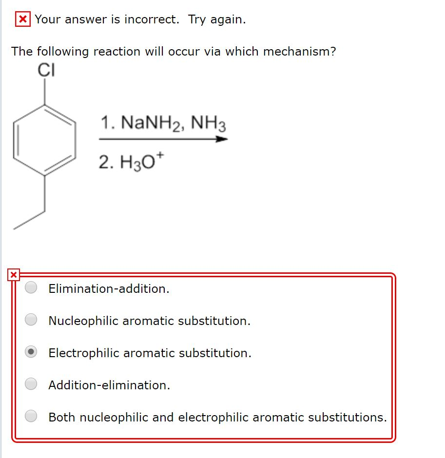 Solved X Your answer is incorrect. Try again The following | Chegg.com