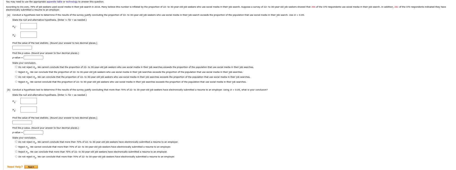 Solved Do not reject H0. We cannot conclude that more than | Chegg.com