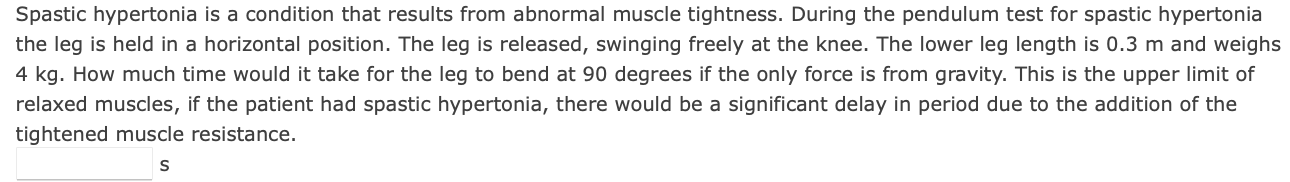 Solved Spastic hypertonia is a condition that results from | Chegg.com