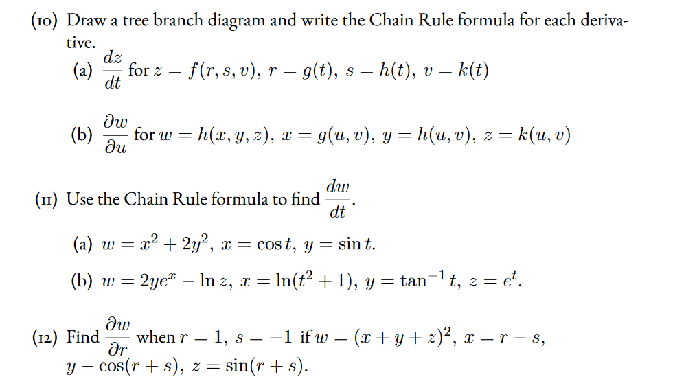 Solved (10) Draw a tree branch diagram and write the Chain | Chegg.com