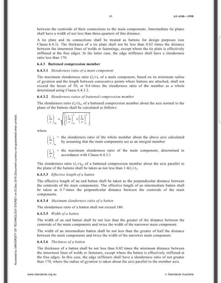 find the capacity of battened compression members? | Chegg.com