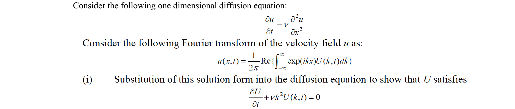 Solved Consider the following one dimensional diffusion | Chegg.com