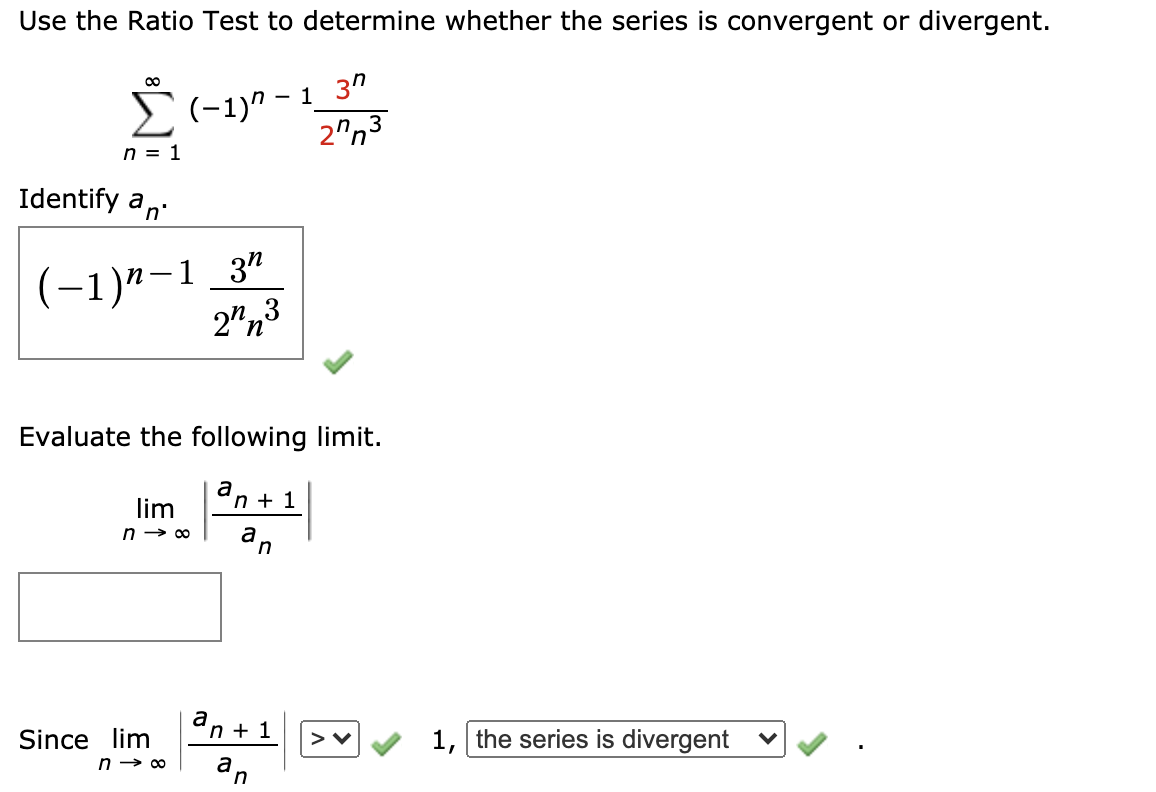 Solved Use the Ratio Test to determine whether the series is | Chegg.com