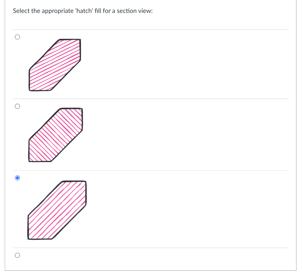 Solved Select the appropriate 'hatch' fill for a section | Chegg.com