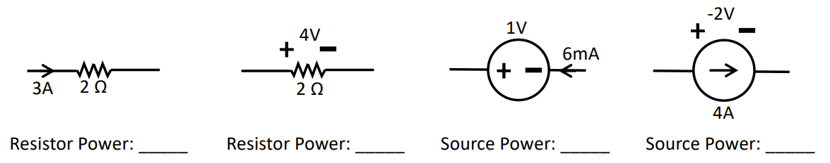Solved Resistor Power: Resistor Power: Source Power: Source | Chegg.com