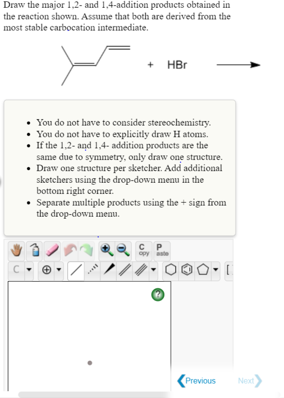 Solved Draw the major 1,2- and 1,4-addition products | Chegg.com