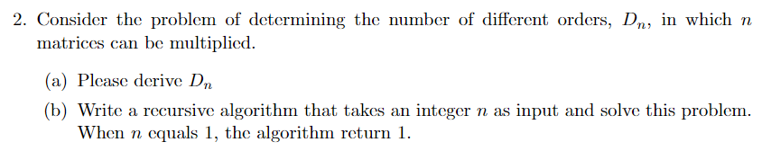 Solved 2. Consider the problem of determining the number of | Chegg.com