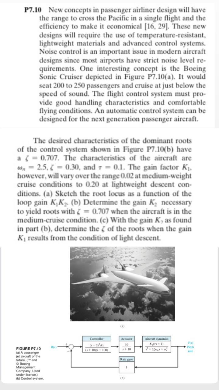 P7.10 New concepts in passenger airliner design will | Chegg.com