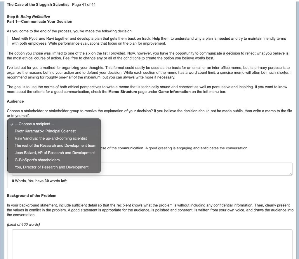 Solved Step 5: Being Reflective Part 1-Communicate Your | Chegg.com