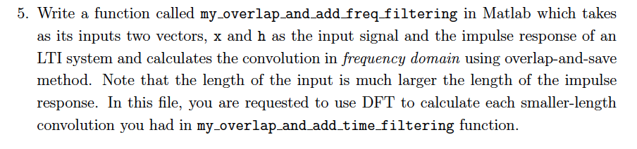 Solved 5. Write a function called my_overlap and add | Chegg.com