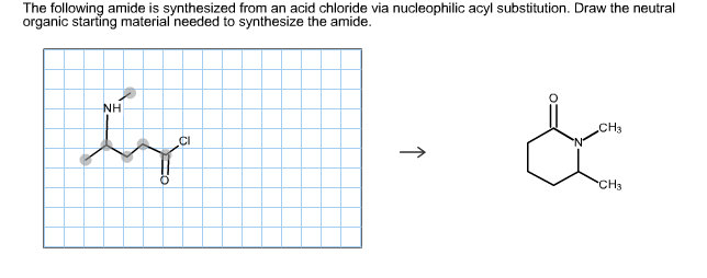 Solved The following amide is synthesized from an acid | Chegg.com