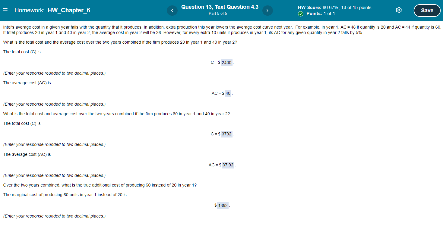 Solved Homework: HW_Chapter_6 Question 13, Text Question 4.3 | Chegg.com