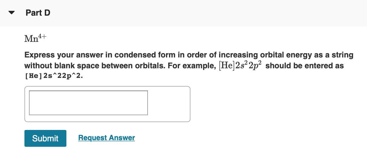 Solved Part A Ni Express your answer in condensed form in | Chegg.com