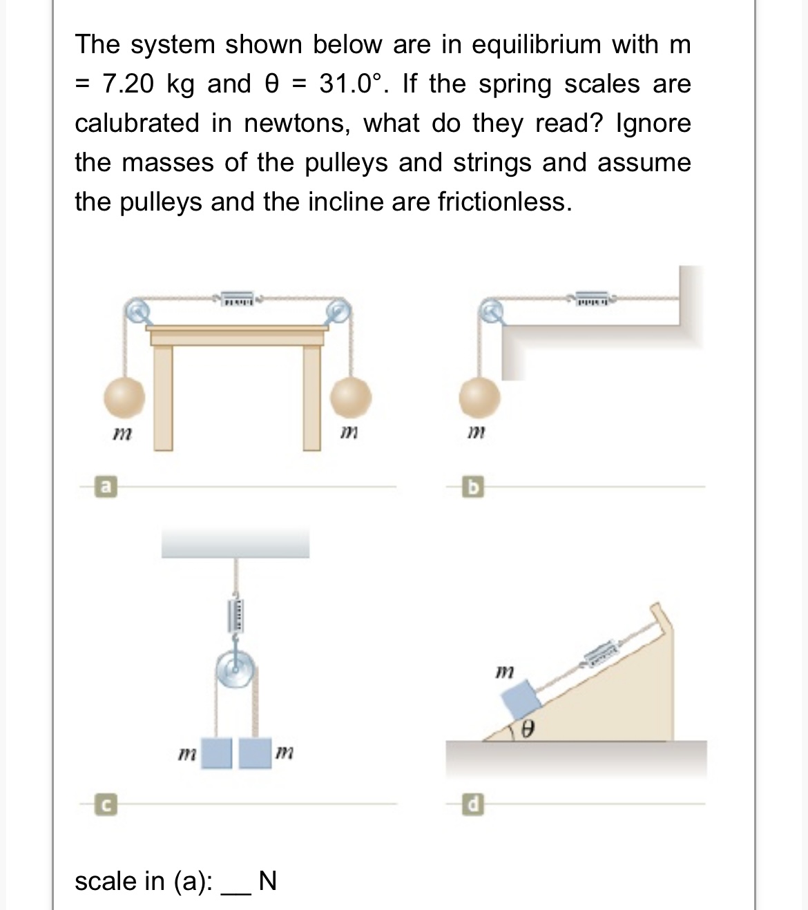 Solved The system shown below are in equilibrium with | Chegg.com