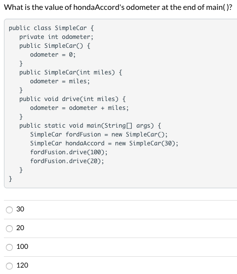 Solved What is output? public class Student { private double | Chegg.com