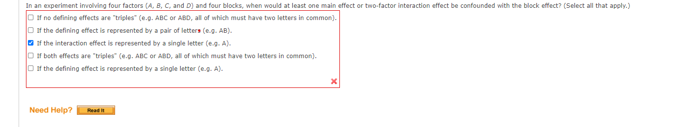 If no defining effects are "triples" (e.g. ABC or | Chegg.com