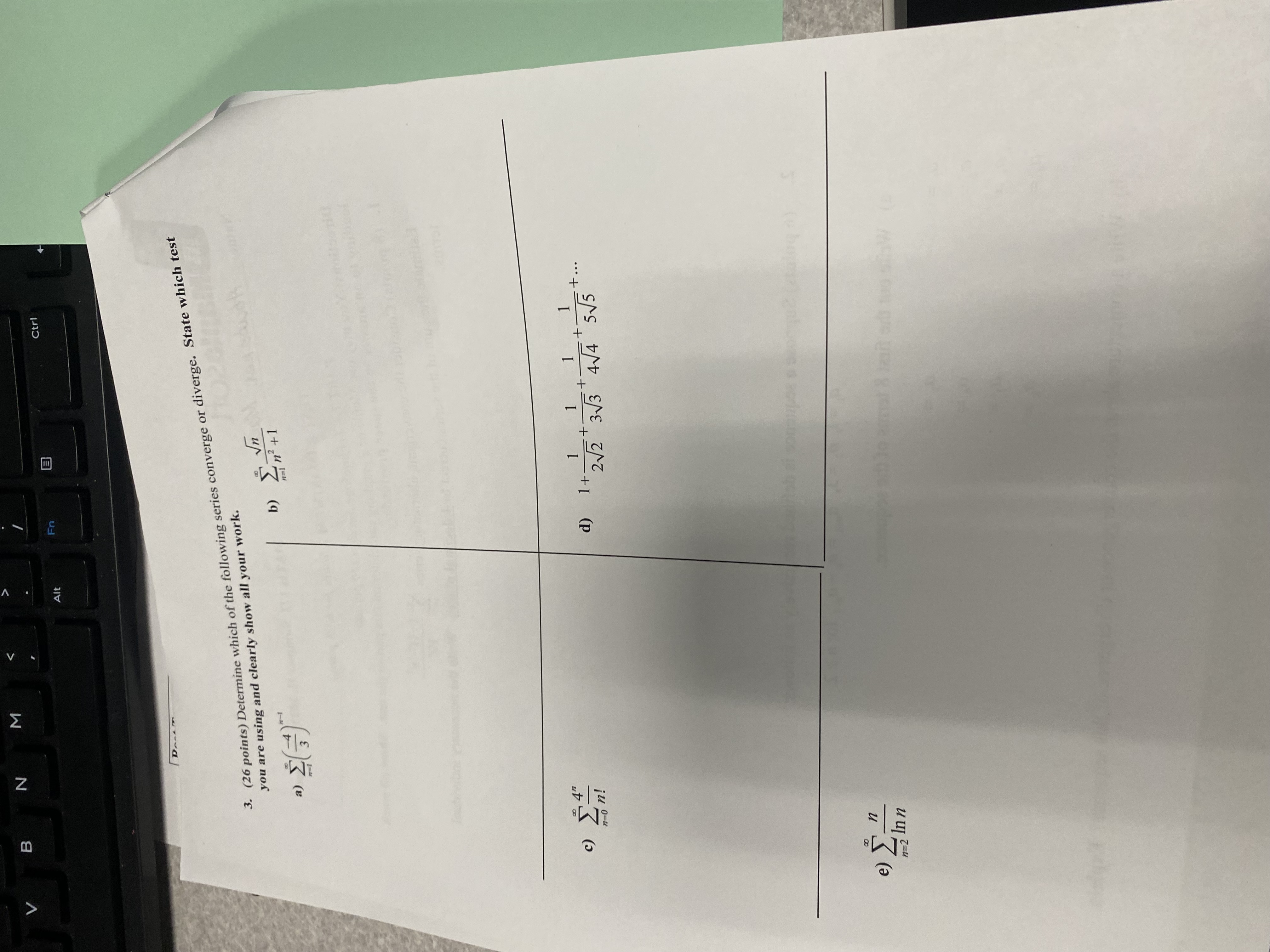 Solved 3. (26 points) a) \\( | Chegg.com