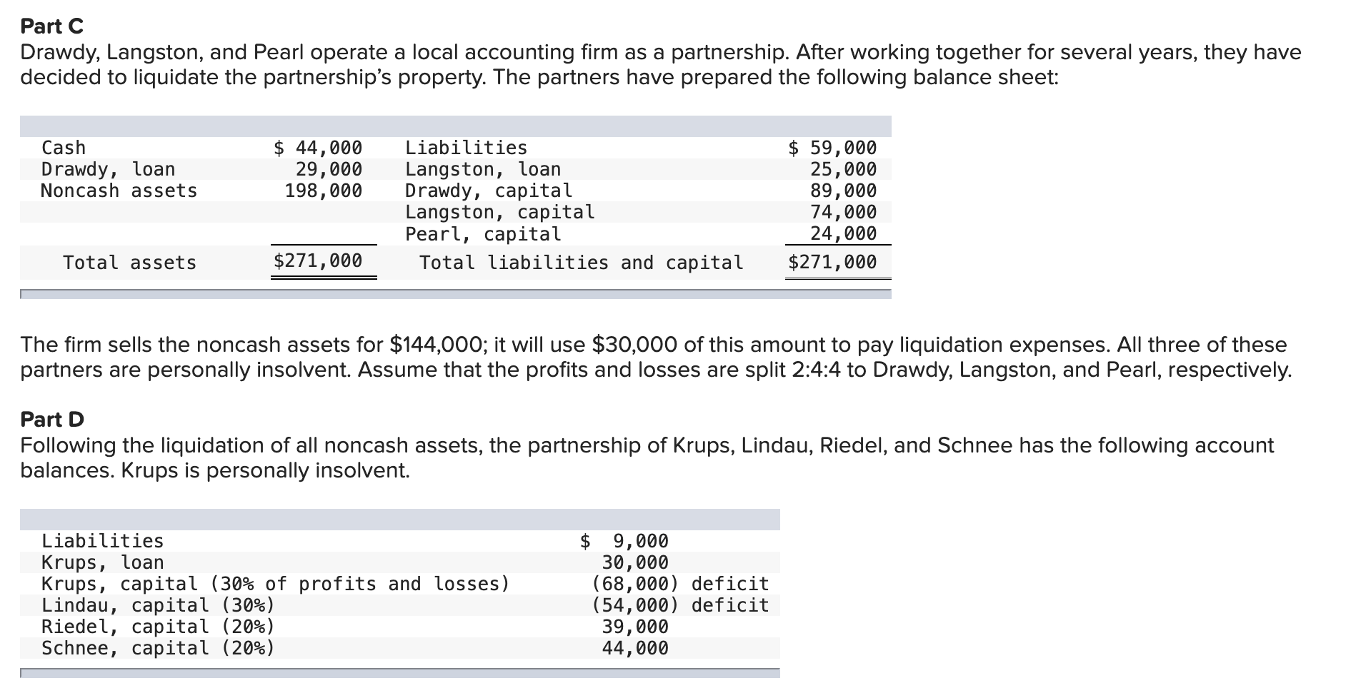 Solved Drawdy, Langston, and Pearl operate a local | Chegg.com