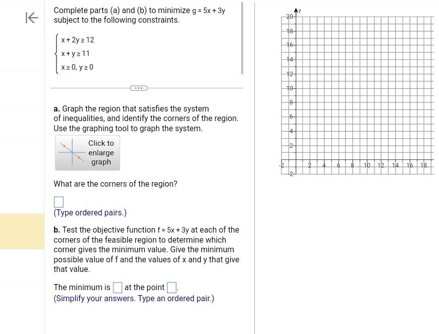 Solved Complete parts (a) ﻿and (b) ﻿to minimize | Chegg.com