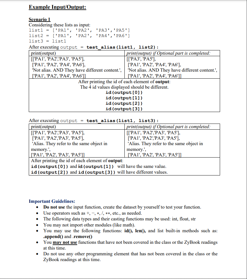 Solved Problem Description To illustrate your understanding | Chegg.com