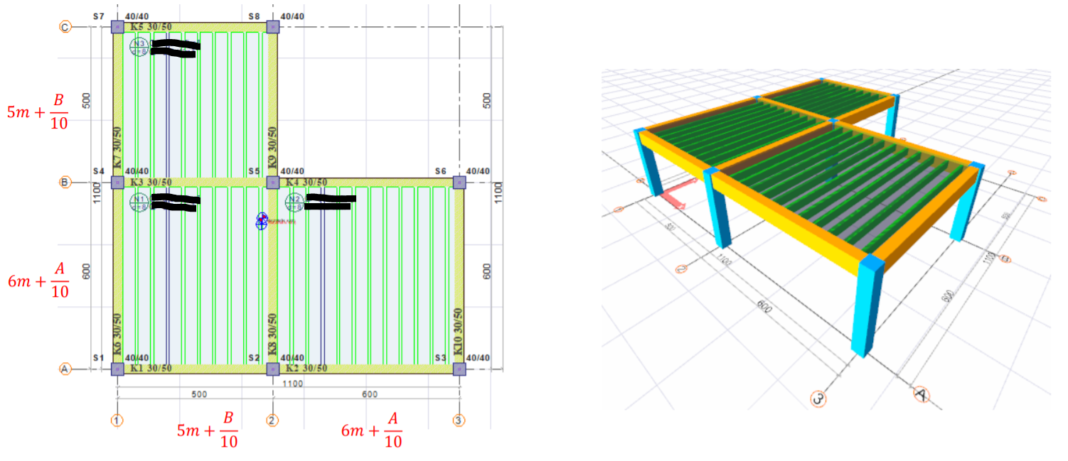 The building with a mold plan and perspective view | Chegg.com