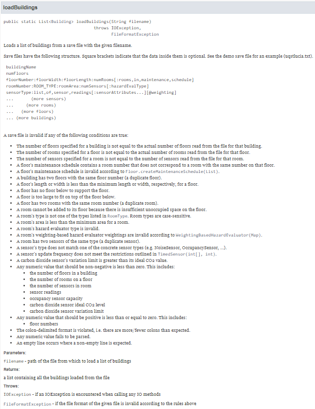 loadBuildings public static List loadBuildings(String | Chegg.com