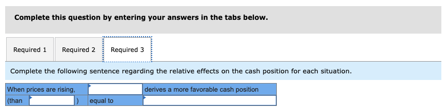 Solved Complete the following sentence:Complete this | Chegg.com