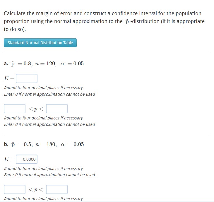 Solved Calculate the margin of error and construct a | Chegg.com