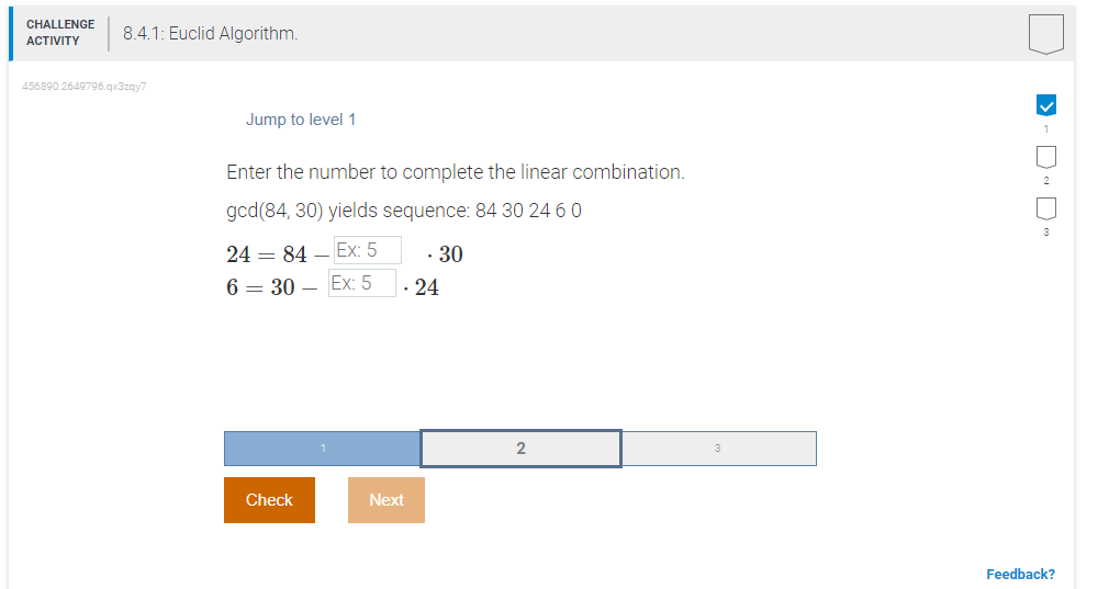 Solved Enter the number to complete the linear combination. | Chegg.com