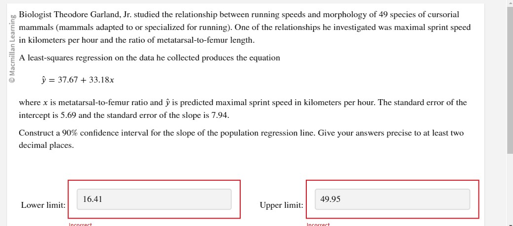 Solved Biologist Theodore Garland, Jr. studied the | Chegg.com