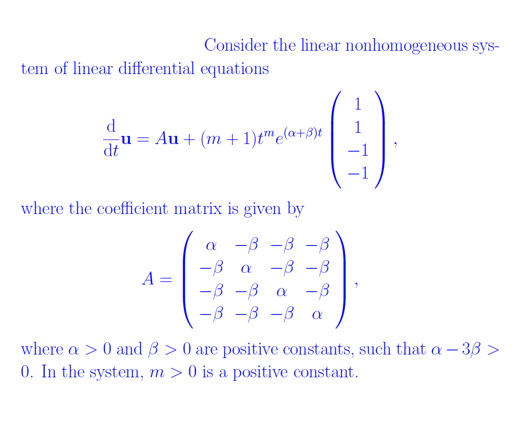 Solved Consider the linear nonhomogeneous system of linear | Chegg.com Solved Consider the linear nonhomogeneous system of linear | Chegg.com