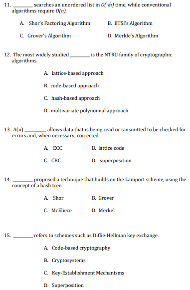 Solved 11. searches an unordered list in O( m) time, while | Chegg.com