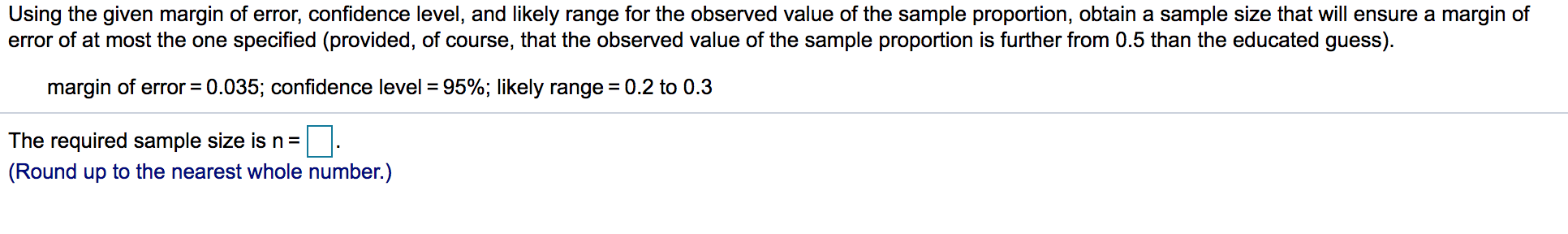 Solved Using the given margin of error, confidence level, | Chegg.com