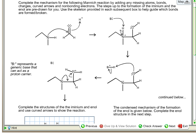 Solved Complete the mechanism for the following Mannich | Chegg.com
