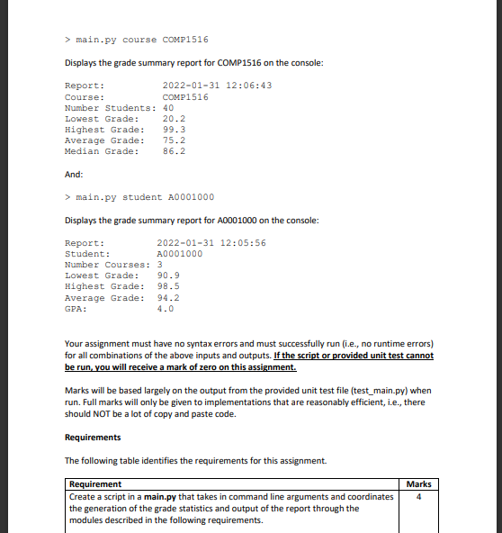 Solved Overview For this assignment your program will be | Chegg.com