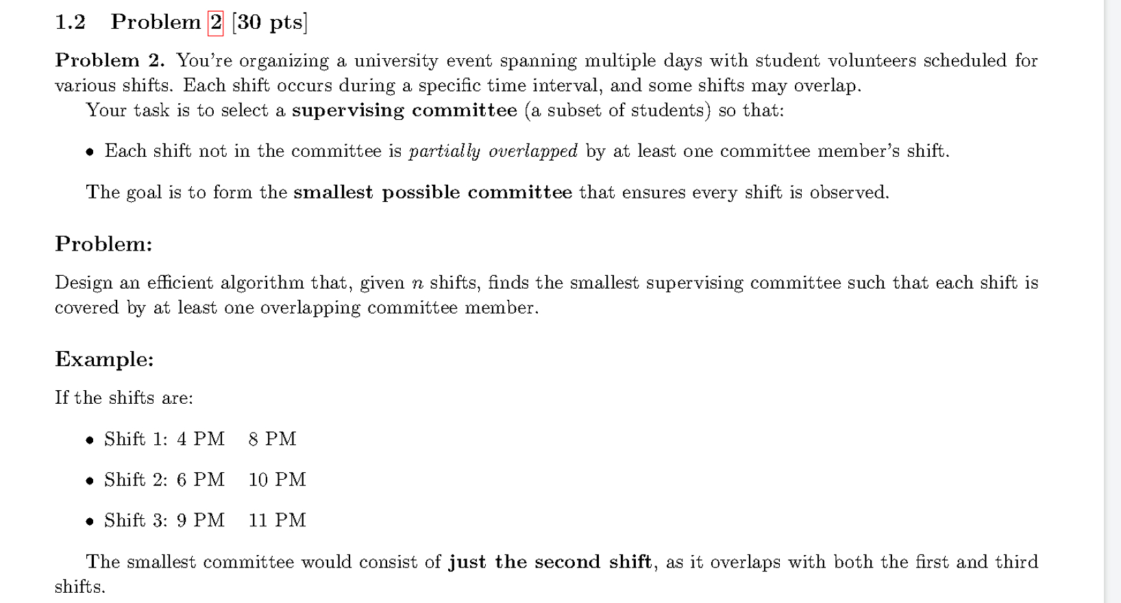 Solved 1.2 ﻿Problem 2 [ 30 ﻿pts ]Problem 2. ﻿You're | Chegg.com