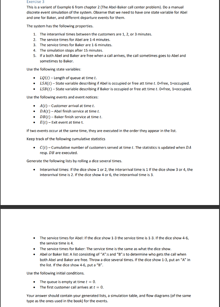 Solved This is a variant of Example 6 from chapter 2 (The | Chegg.com