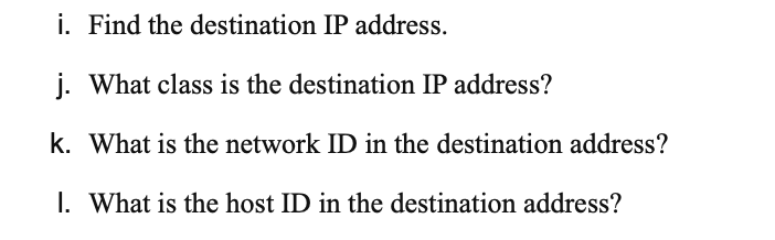 Solved [ A6 A9 D3 The frame and IP Header formats are given | Chegg.com