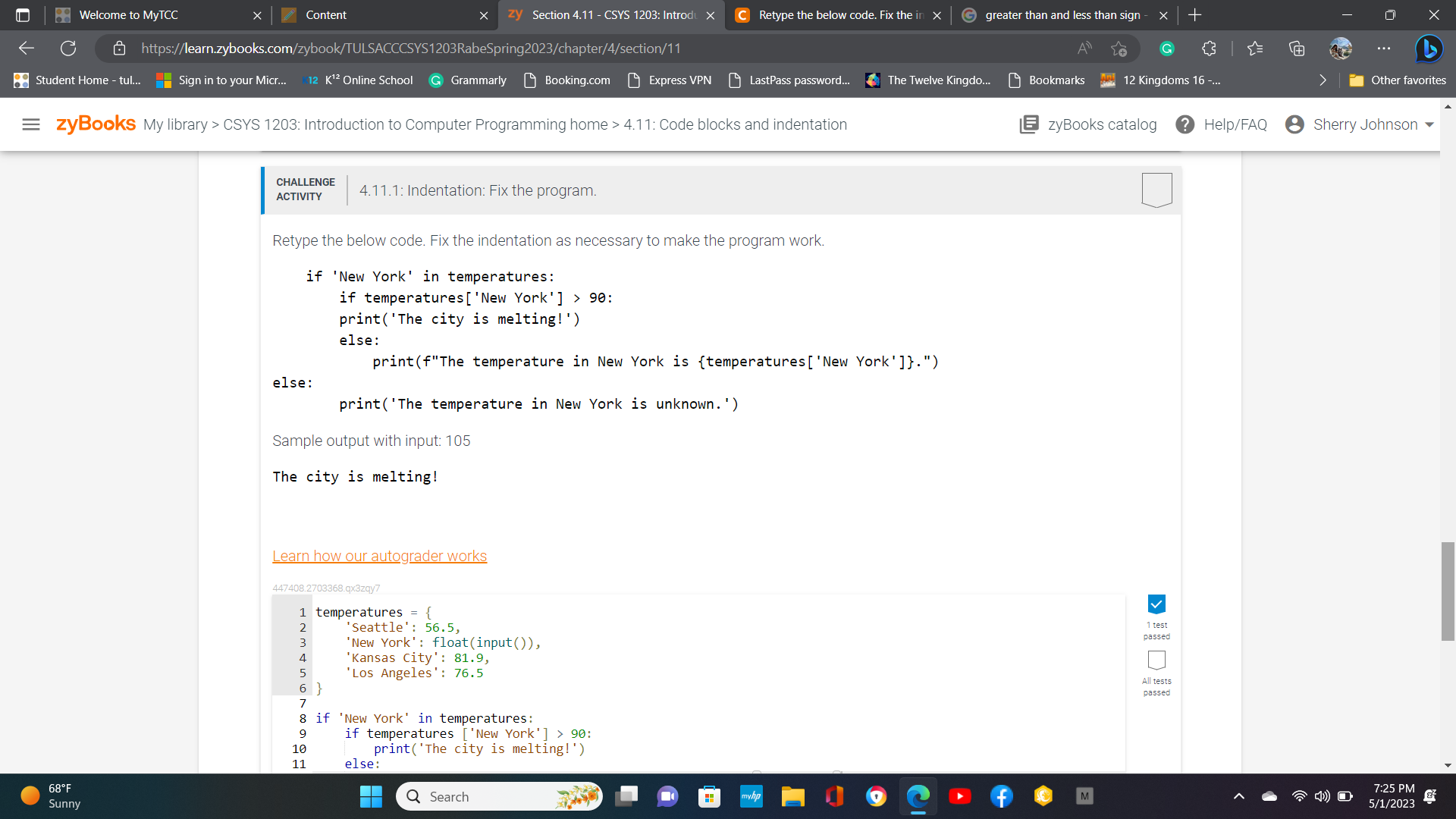 Solved CHALLENGE ACTIVITY 4.11.1: Indentation: Fix the | Chegg.com Solved CHALLENGE ACTIVITY 4.11.1: Indentation: Fix the | Chegg.com