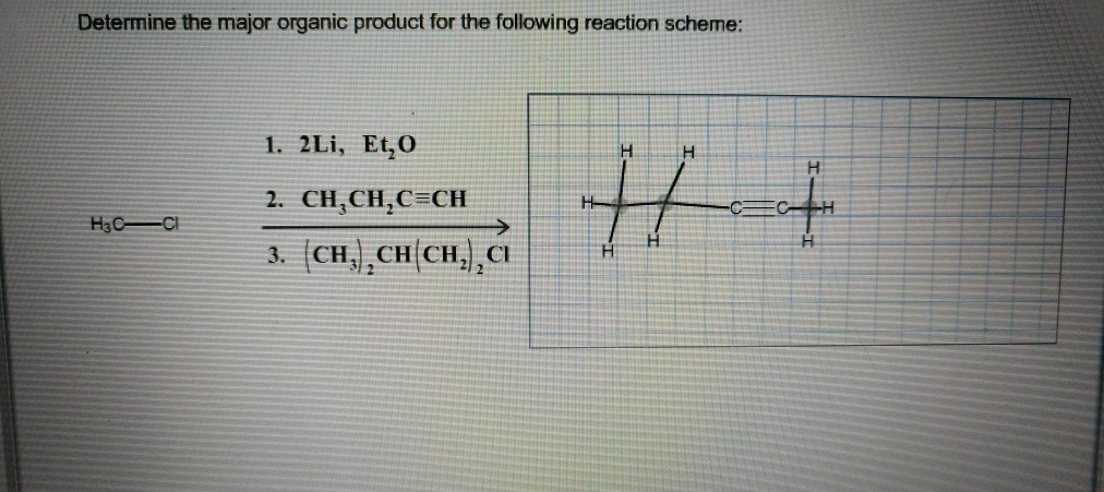 Solved Determine The Major Organic Product For The Following