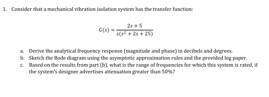 Solved Consider that a mechanical vibration isolation system | Chegg.com