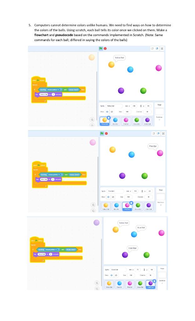 Computers cannot determine colors unlike humans. We | Chegg.com