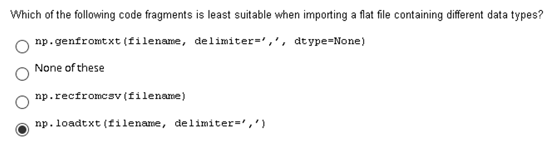 Solved Which of the following code fragments is least | Chegg.com