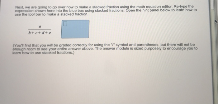 Solved Next, we are going to go over how to make a stacked | Chegg.com