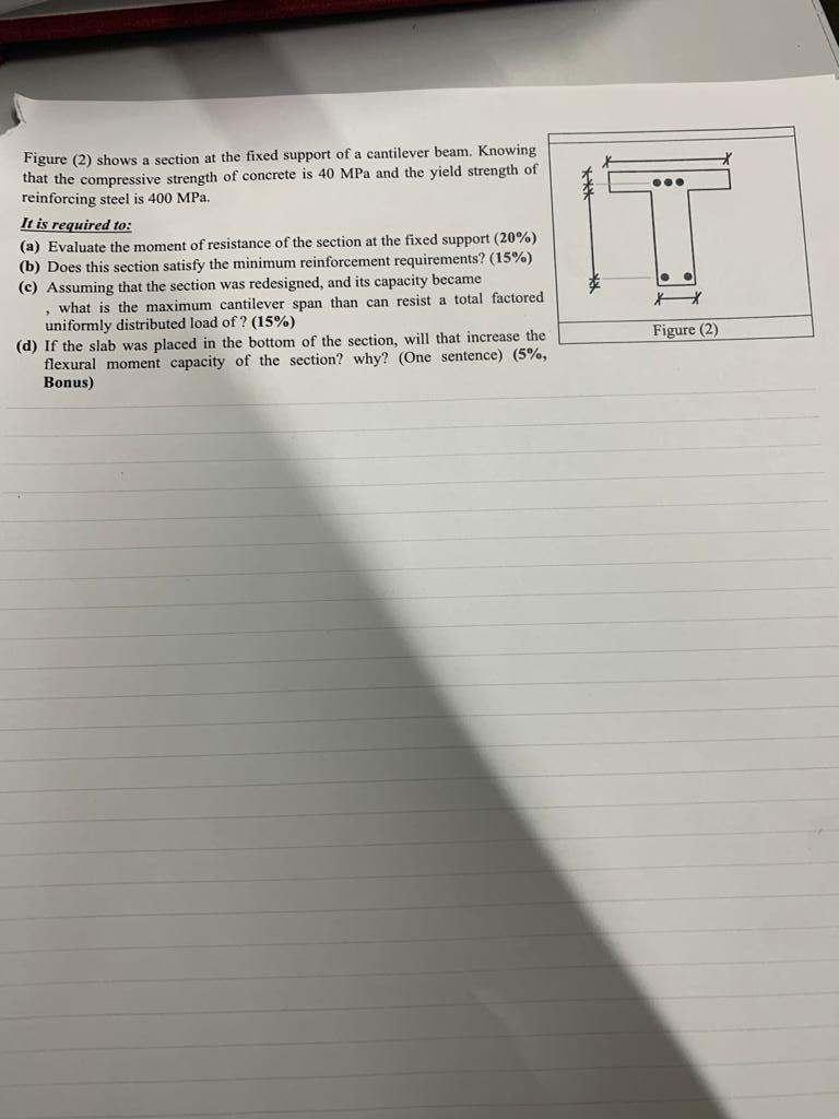 Solved hello looking help for reinforced concrete problem | Chegg.com