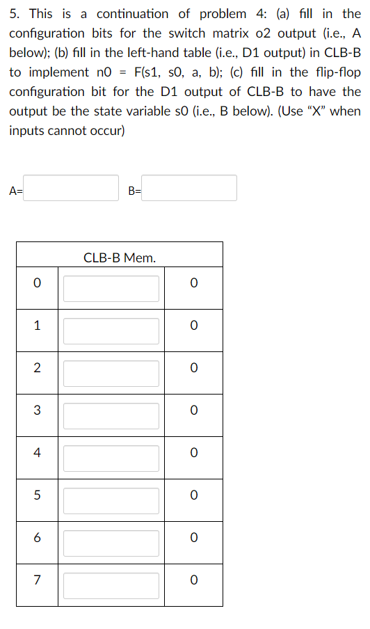 Solved 4. Given the FPGA in Figure 3 below, implement logic | Chegg.com