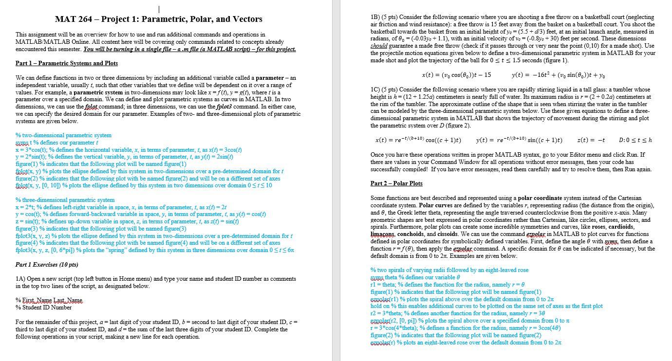 Solved I need help with question 1c and how to put it into | Chegg.com