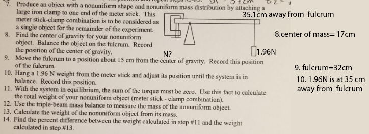 Solved 7. Produce an object with a nonuniform shape and | Chegg.com